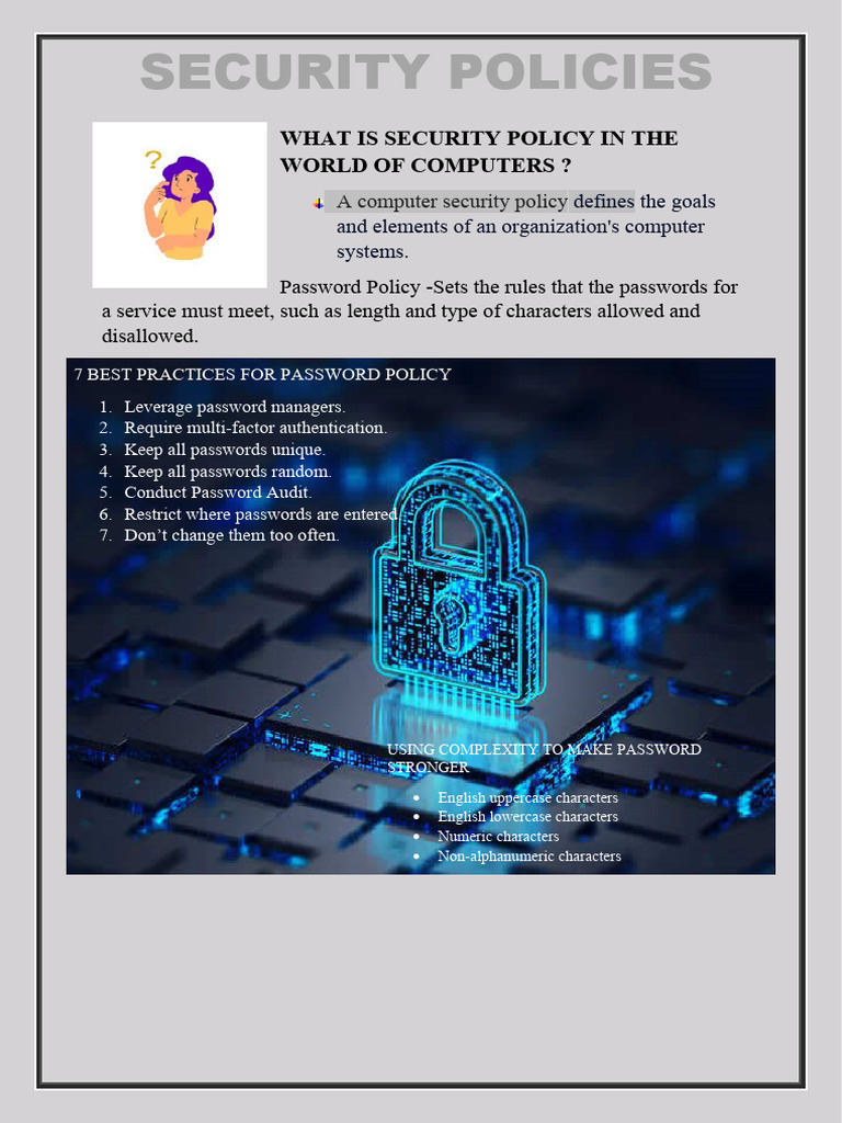 What Is Security Policy In The World Of Computers PDF