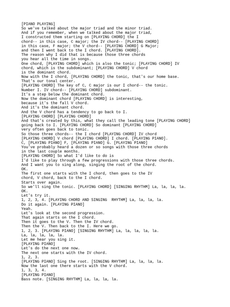 2.6 The I-IV-V Chord Progression | PDF | Chord (Music) | Music Theory