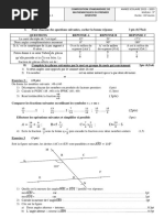 Composition Maths 4ème 2024-2025 | PDF