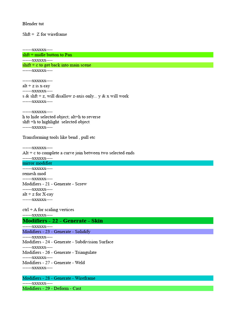Blender Tut - Doc 1 | PDF | Blender (Software) | 3 D Computer Graphics