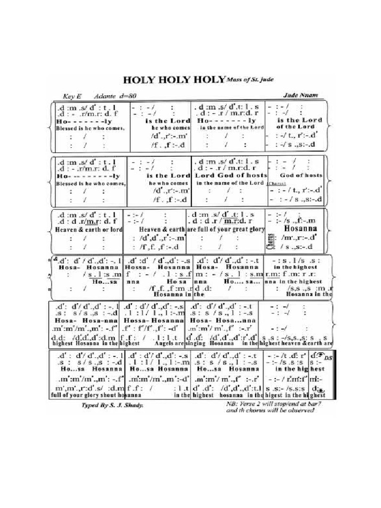 Holy Holy Holy - Jude Nnam | PDF