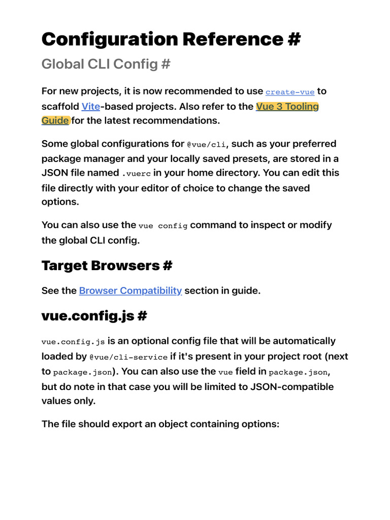 Vue CLI Configuration Guide | PDF | Command Line Interface | Java Script