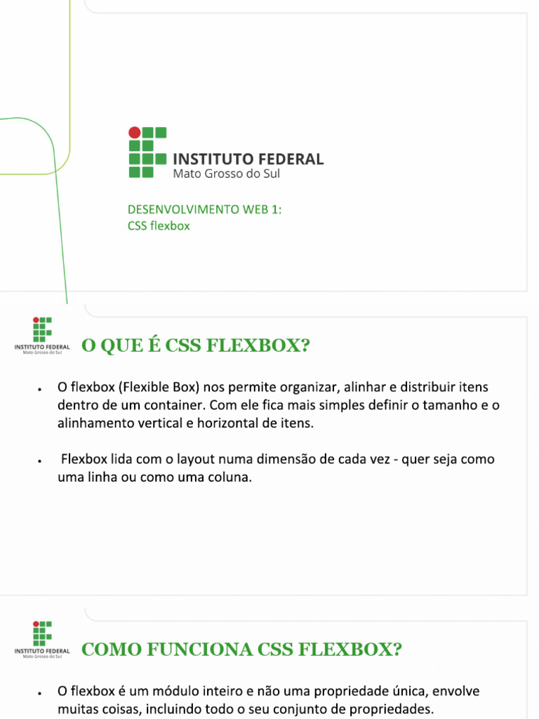 Aula 08 Css Flexbox Pdf 