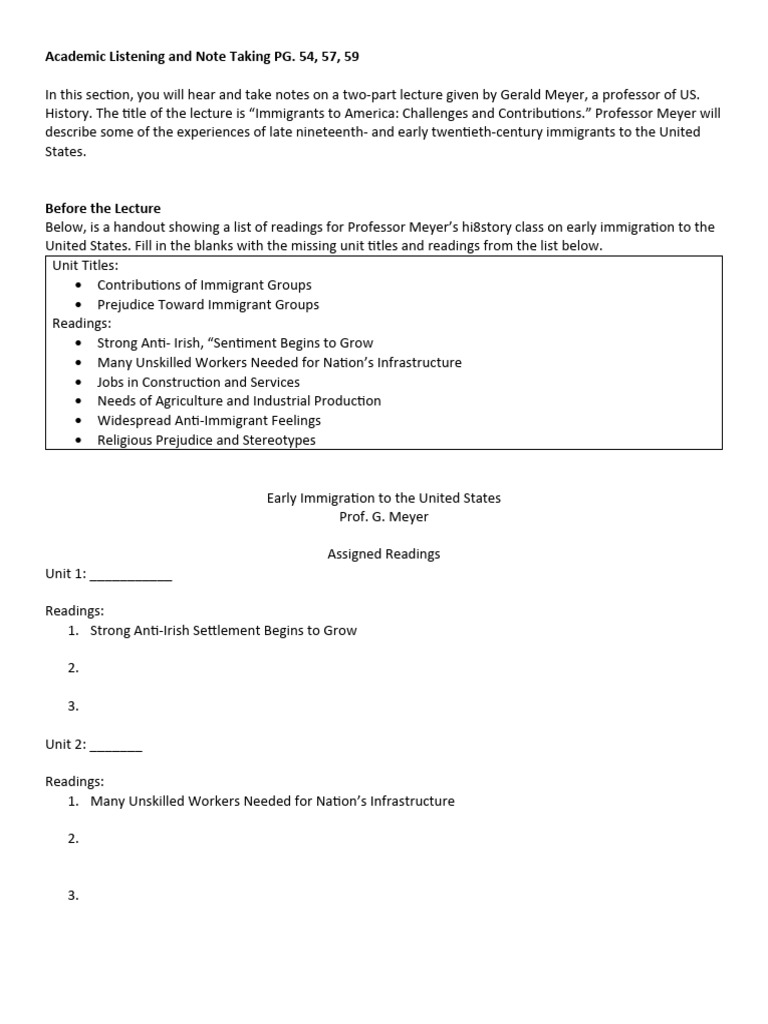 Academic Listening and Note Taking PG | PDF