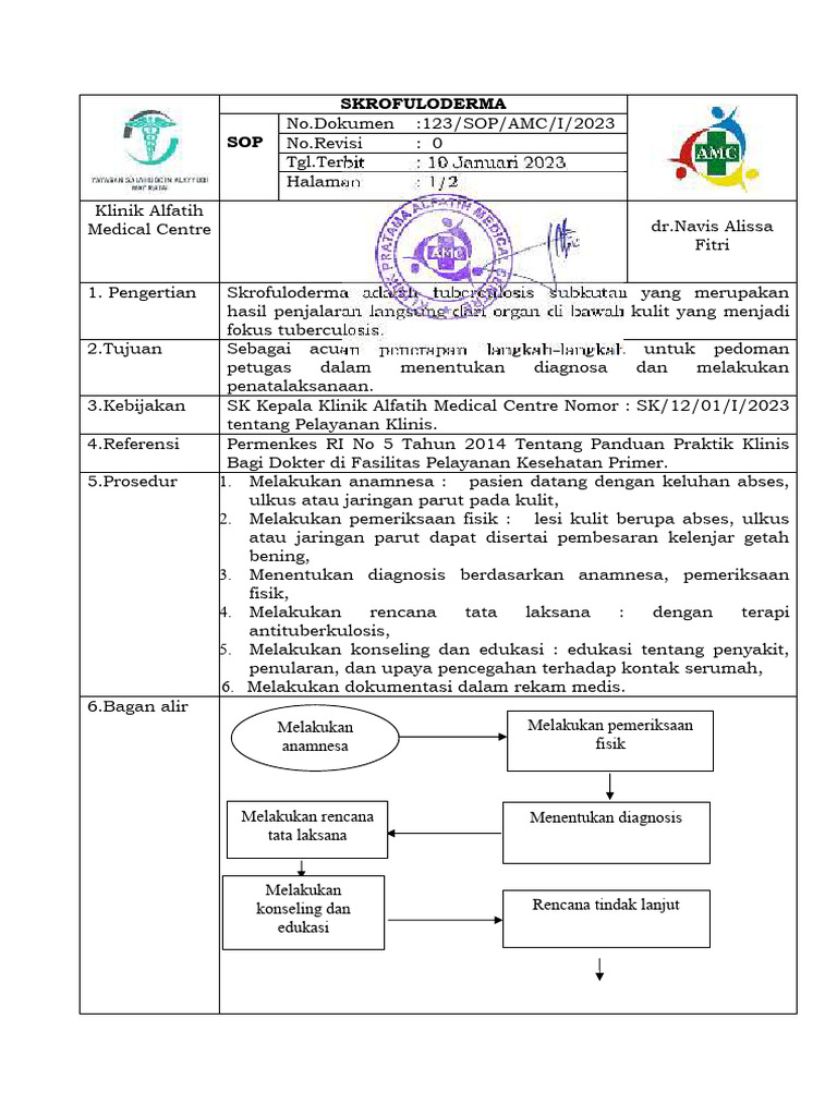 Sop Skrofuloderma | PDF