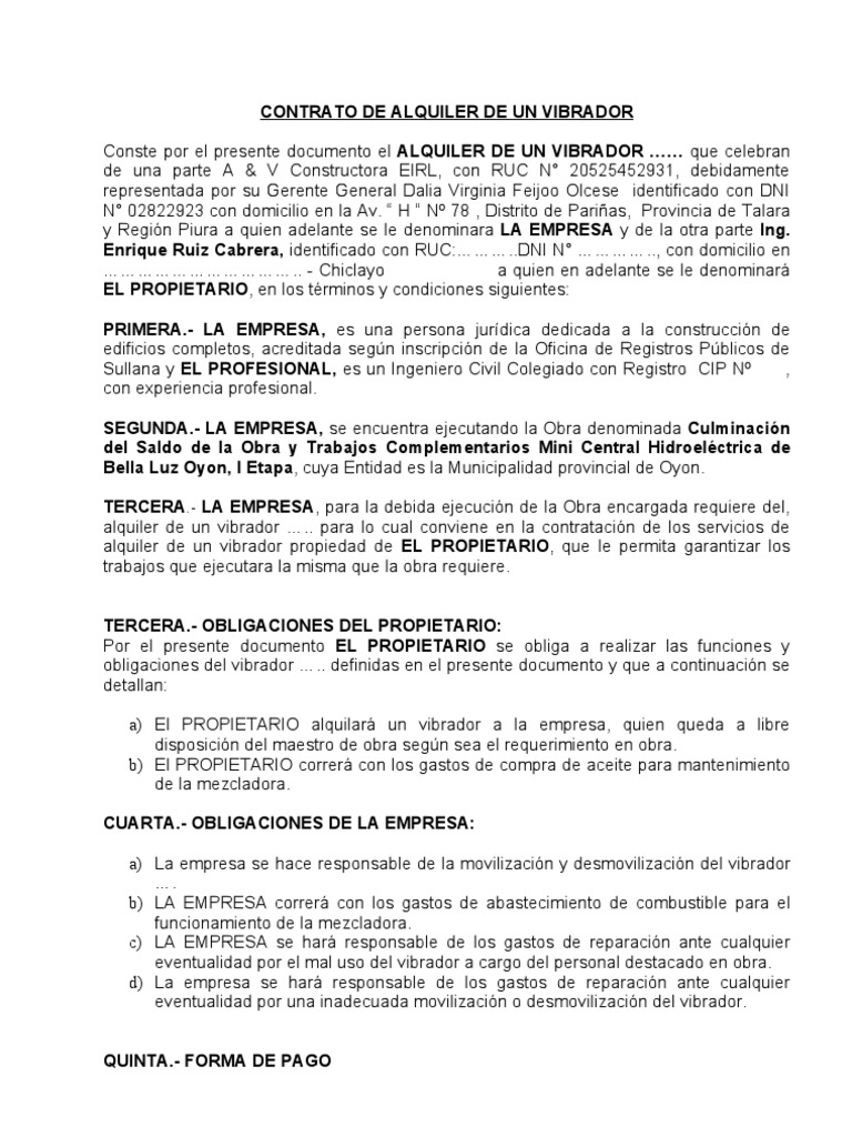 Modelo de Contrato | PDF | Propiedad | Gobierno