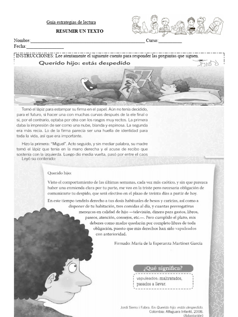 Guía para La Comprensión de La Carta | PDF