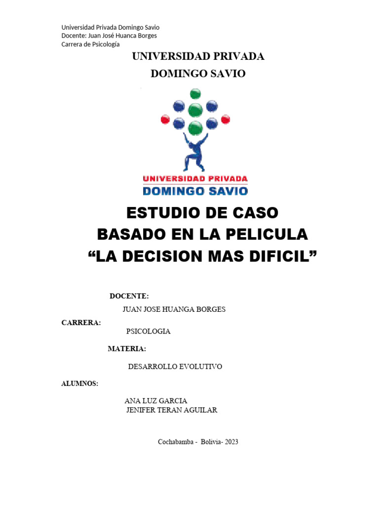 La Decision Mas Dificil | PDF | Pensamiento | Sangre La Decision Mas Dificil | PDF | Pensamiento | Sangre