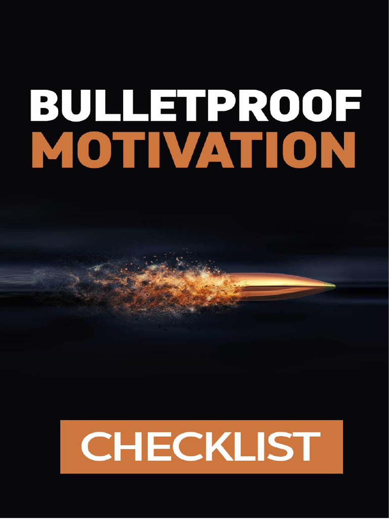 Checklist | PDF | Motivational | Motivation