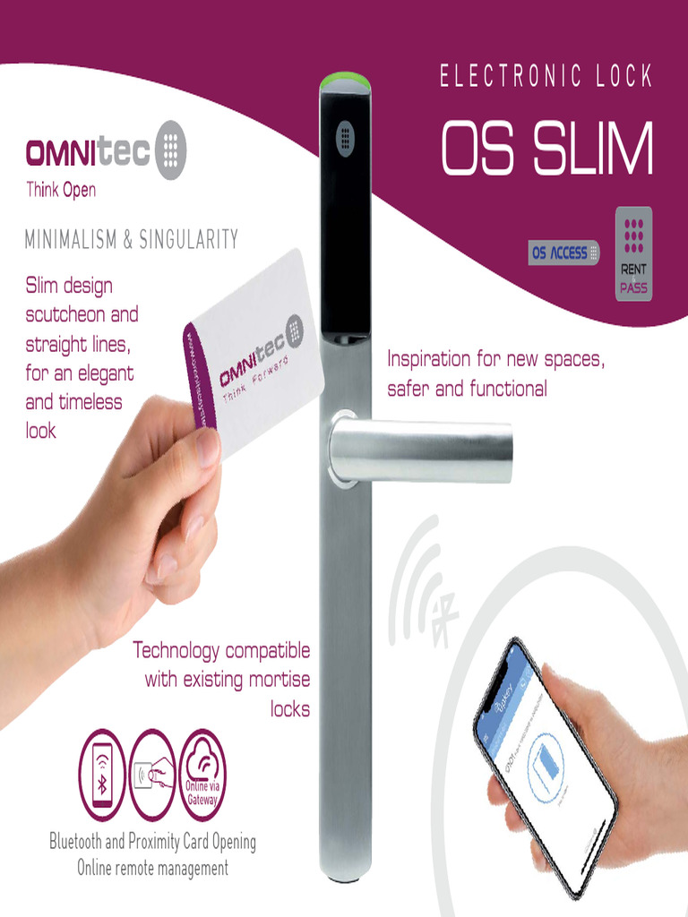 Electronic Lock Hotel Slim Omnitec en | PDF | Computing | Computer ...