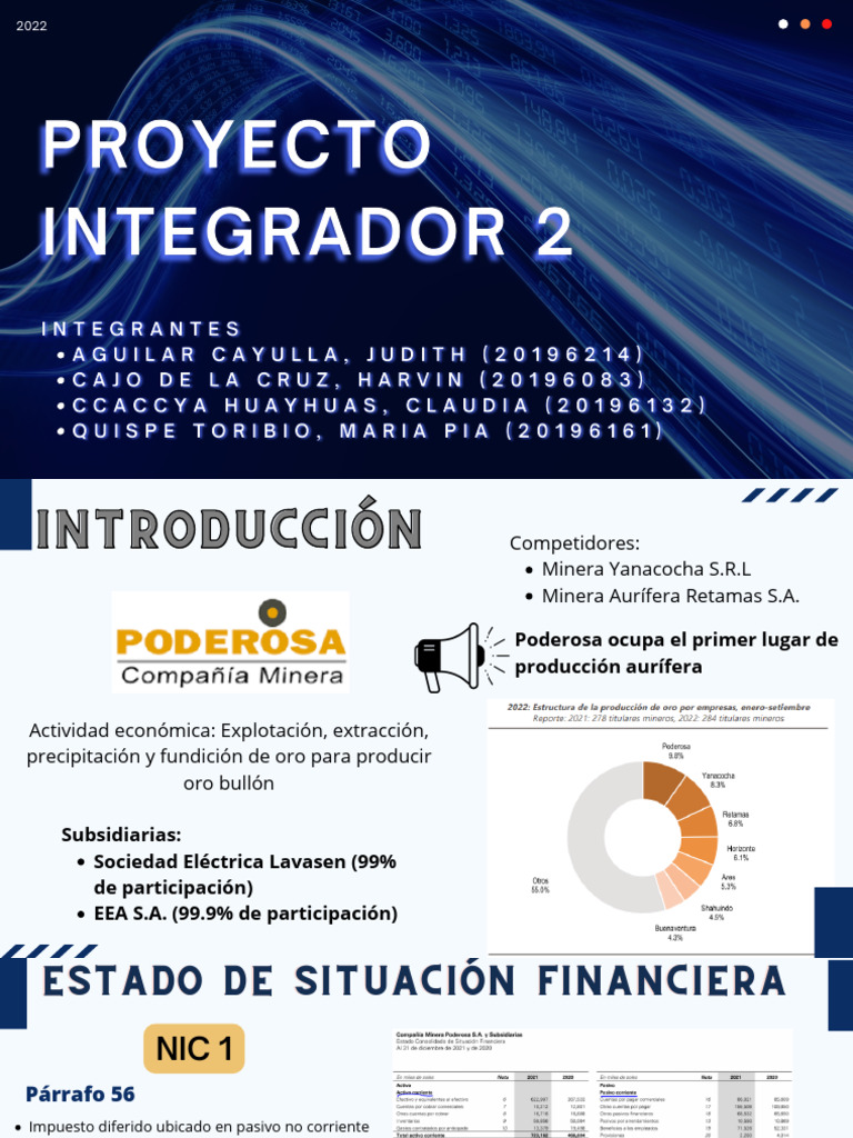 PY2 - Grupo 4 | PDF | normas internacionales de INFORMACION FINANCIERA | Economias