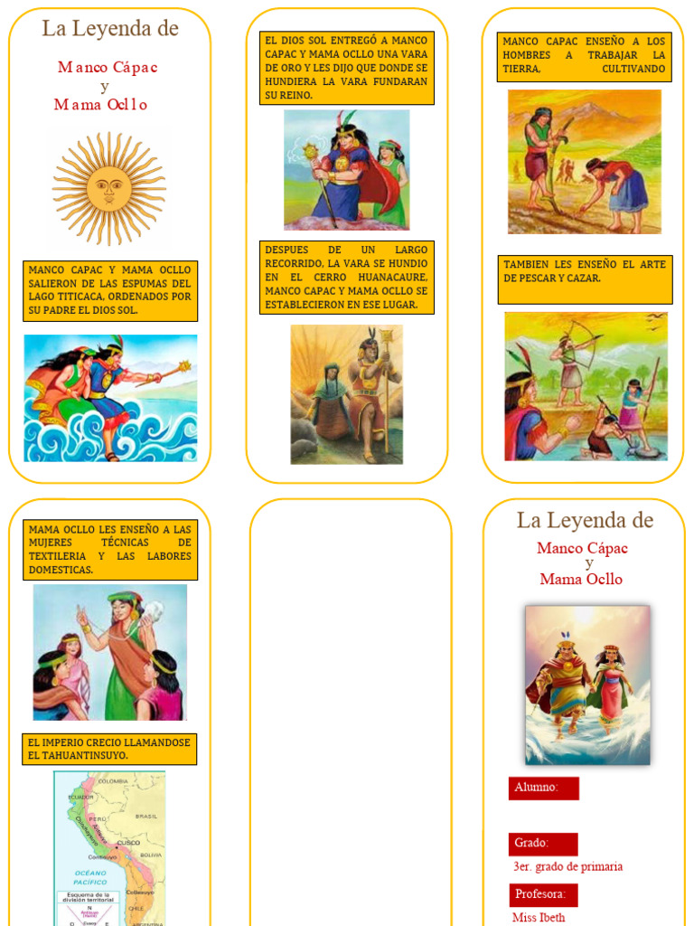 Leyenda de Manco Capac y Mama Ocllo | PDF