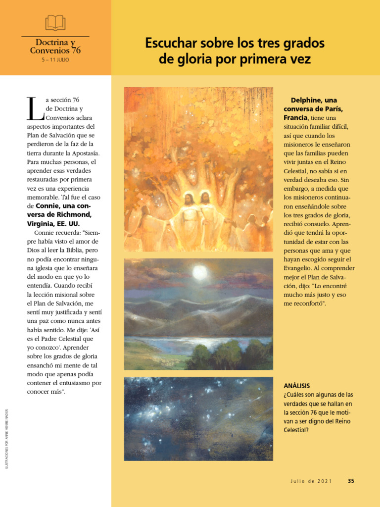 Escuchar Sobre Los Tres Grados de Gloria Por Primera Vez: Doctrina y ...