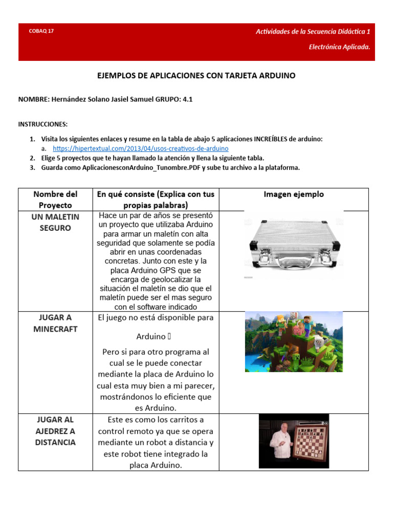 A1B1-Aplicaciones Con Arduino | PDF | Arduino | Robot