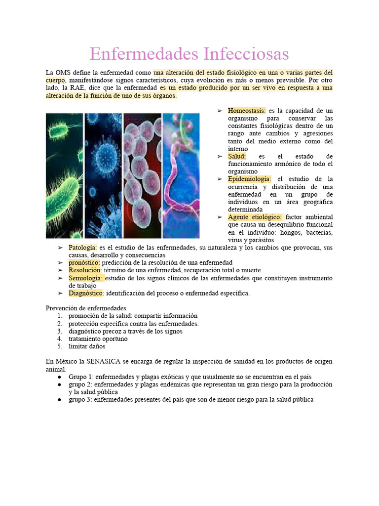 Enfermedades Infecciosas | PDF | Infección | Tos