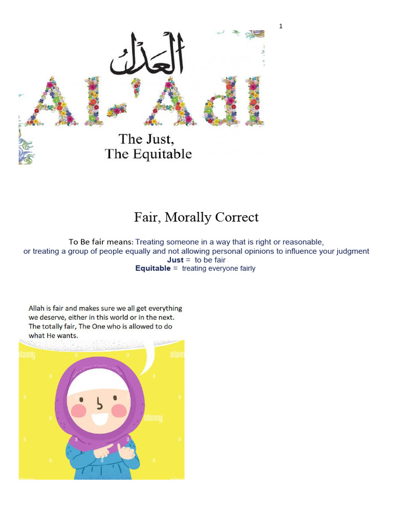 Al Adl Correct | PDF | God In Islam | Justice