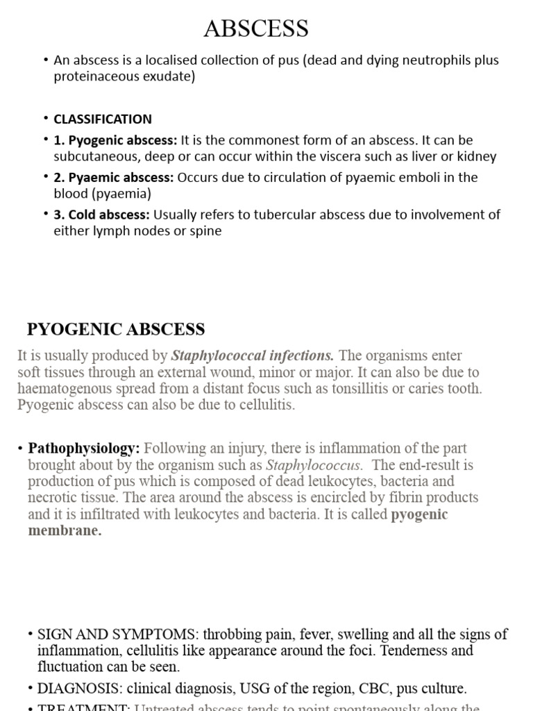 Abscess | PDF | Causes Of Death | Immunology
