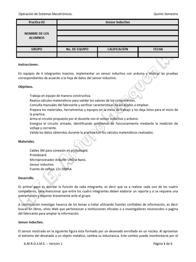 02 Inductivo | PDF | Arduino | Inductor