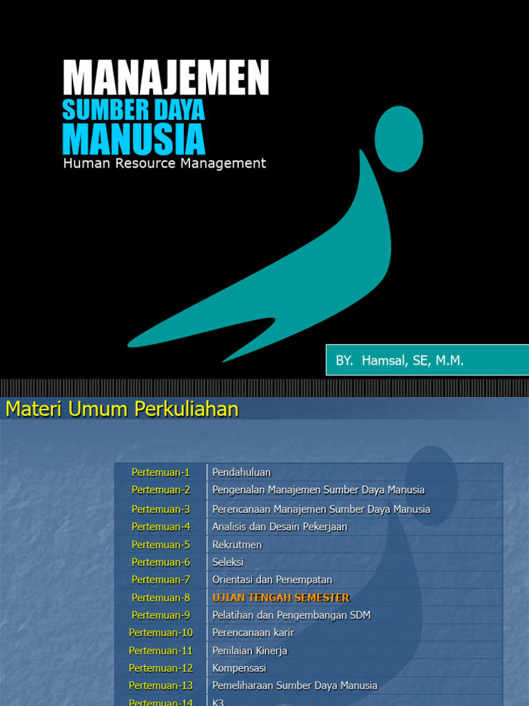 2 MSDM Pertemuan - (MSDM) PDF | PDF