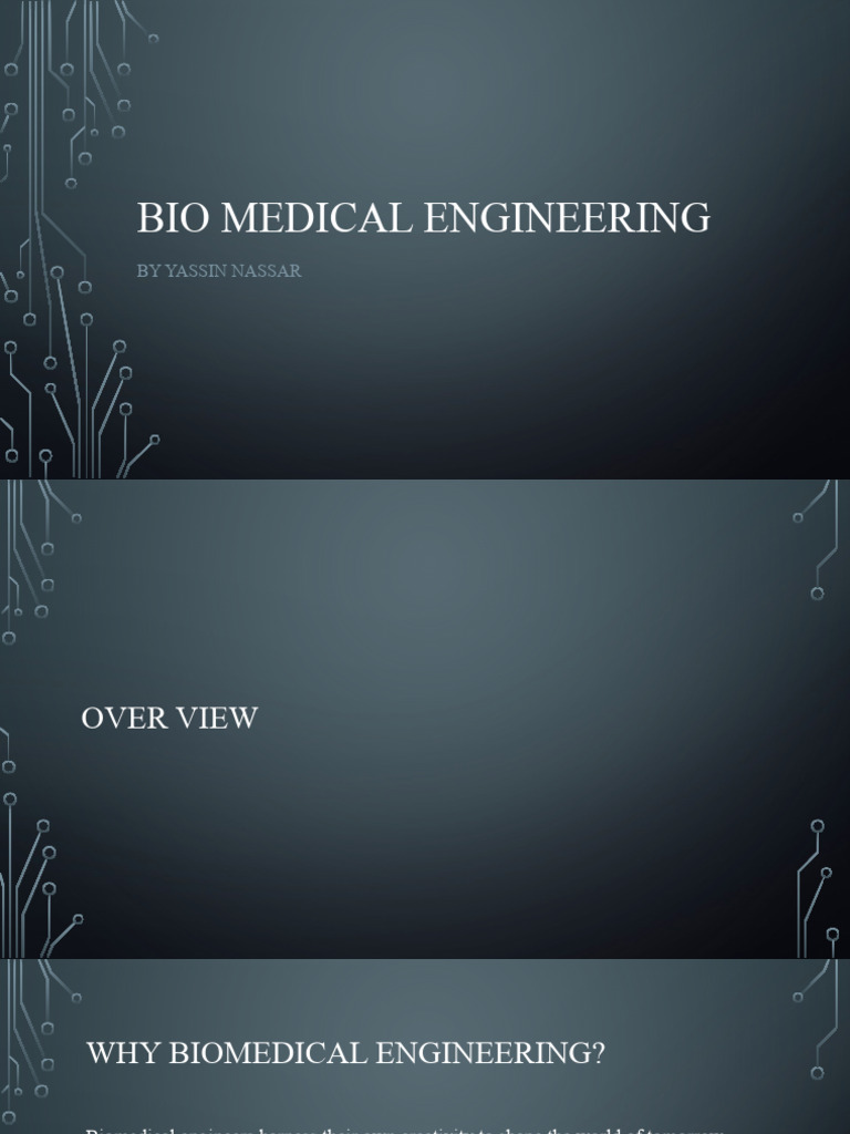 Biomedical Engineering Overview and Trends | PDF | Biomedical Engineering | Engineering