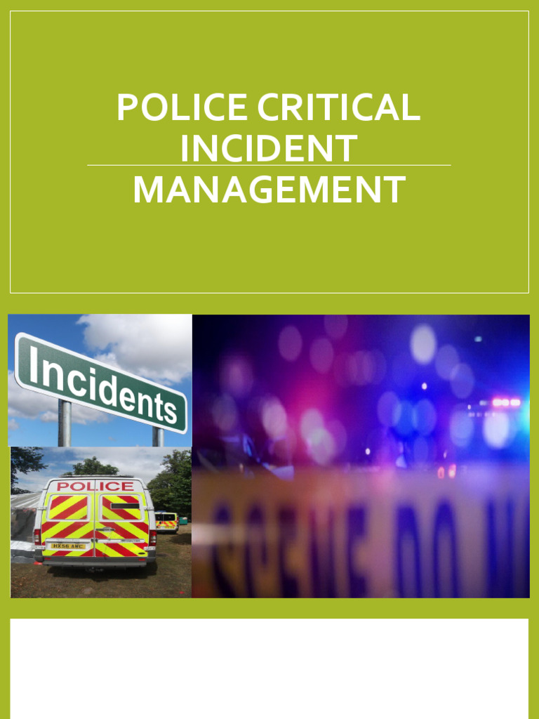 Police Critical Incident Management | PDF | Suicide | Police