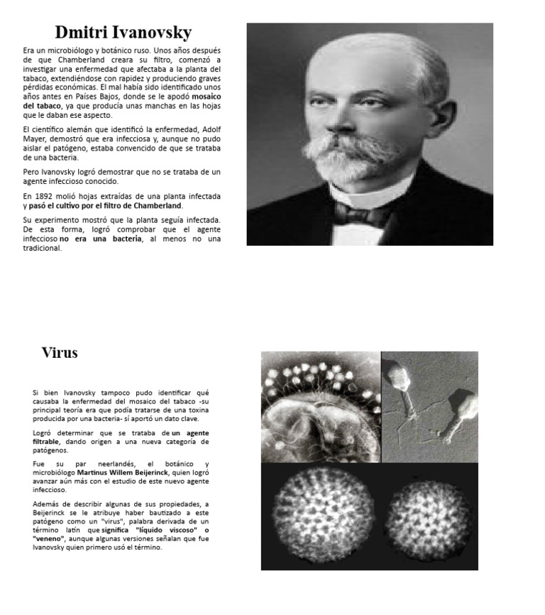 Descubrimiento del virus por Ivanovsky | PDF