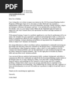 JP Morgan Cover Letter Example | PDF