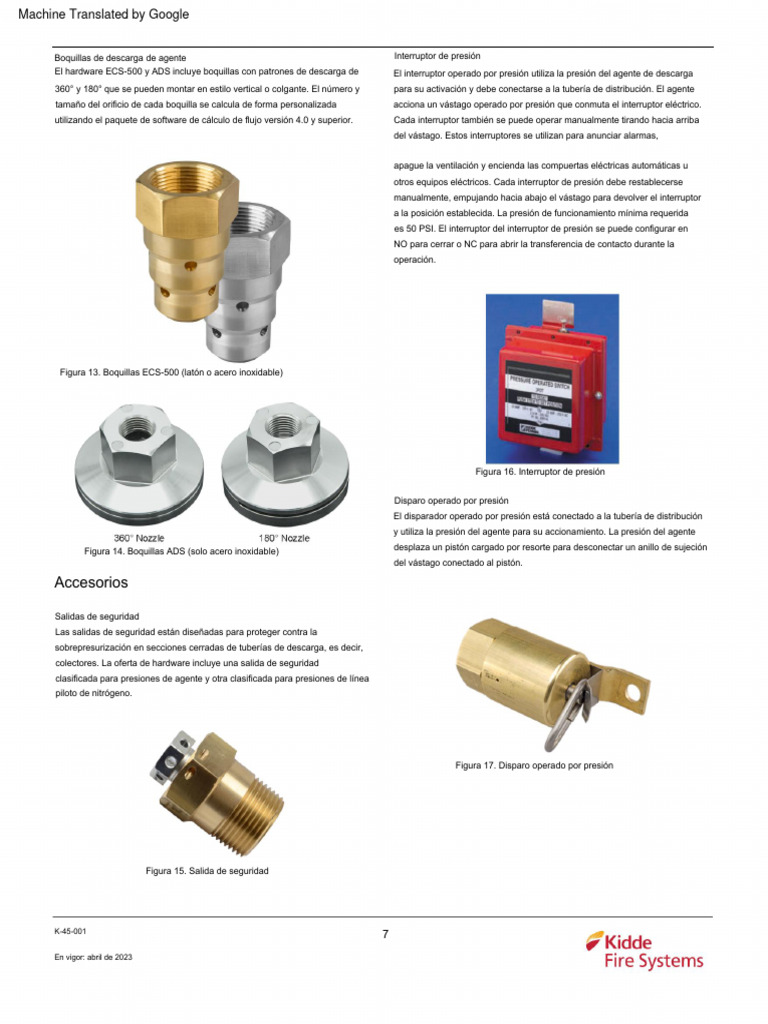 Kidde Fluoro-K Clean Agent Fire Suppression Systems K-45-001!7!12 | PDF ...