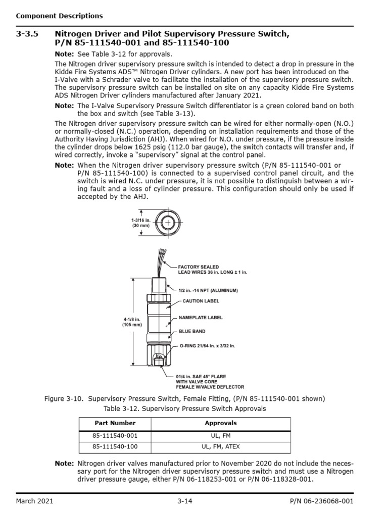 Supervisory | PDF | Switch | Pressure