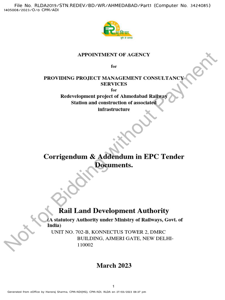 Adi Epc Corrigendum Addendum FW | PDF | Machines | Mechanical Engineering