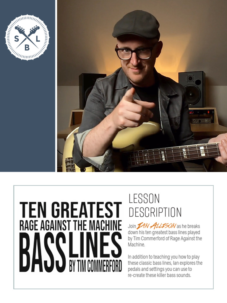 SBL - 657 10 Greatest RATM Bass Lines | PDF | Guitars | Musical Instruments