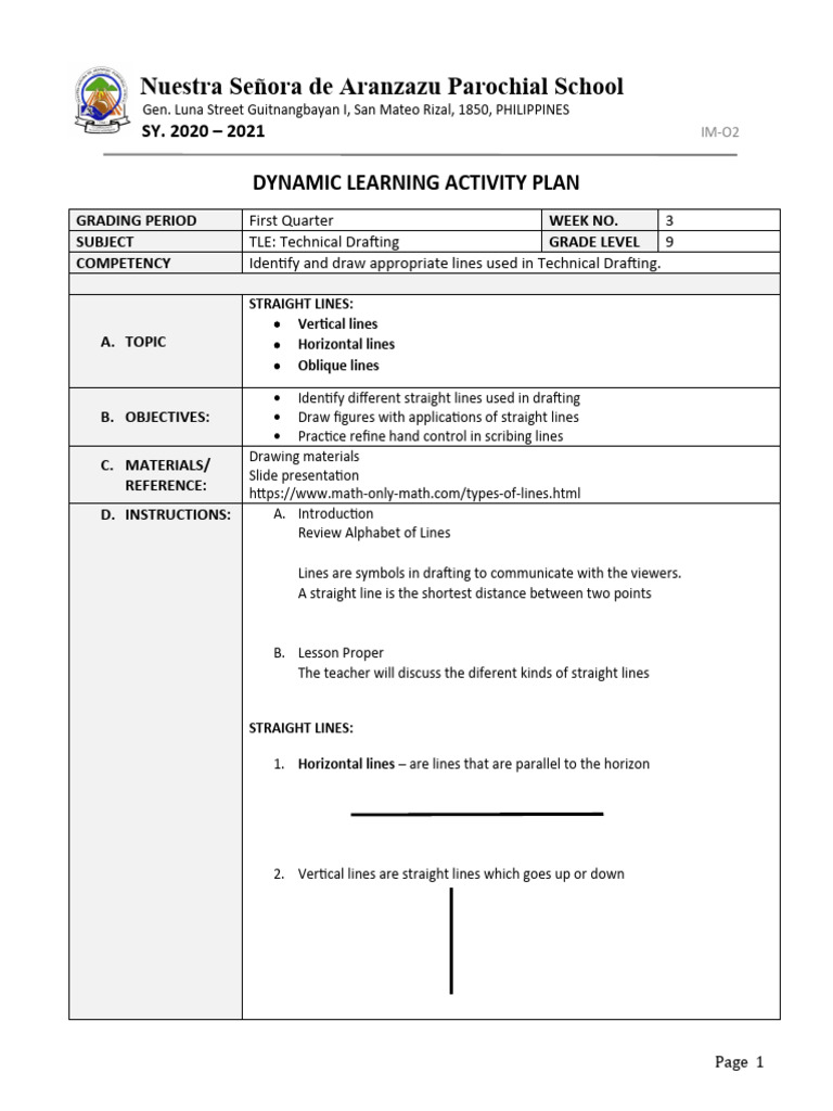 Drafting 1-3 DLAP 2020-2021 | PDF