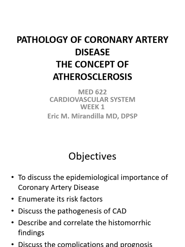 5 - Pathology of CAD | PDF | Atheroma | Myocardial Infarction