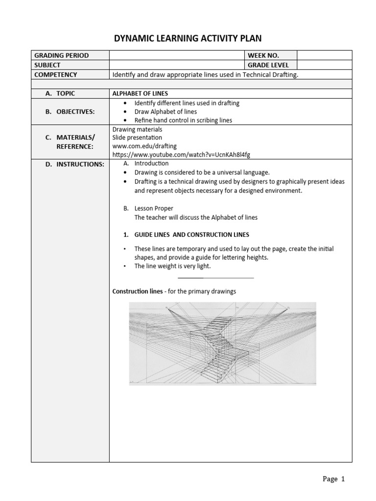 Drafting 1-2 DLAP 2020-2021 | PDF | Drawing | Technical Drawing