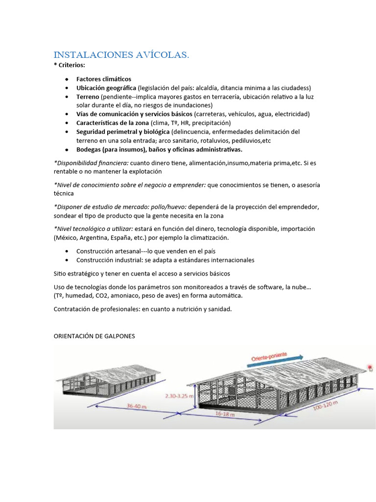 Lab 1 - Instalaciones Avicolas y Anco Fit Poultry | PDF | Inflamación ...