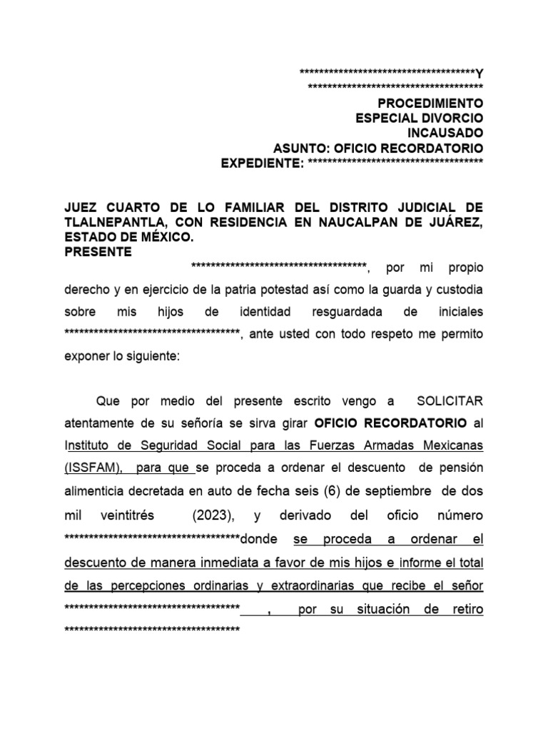 Formulario para Oficio Recordatorio | Descargar gratis PDF | Gobierno ...