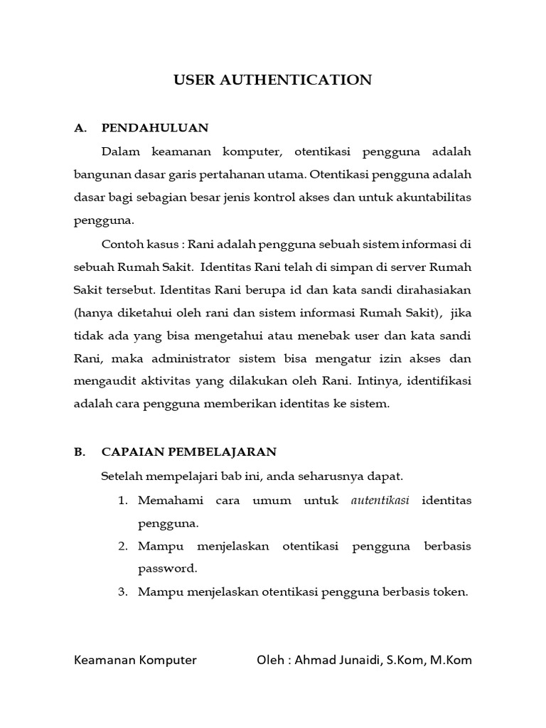 User Authentication | PDF