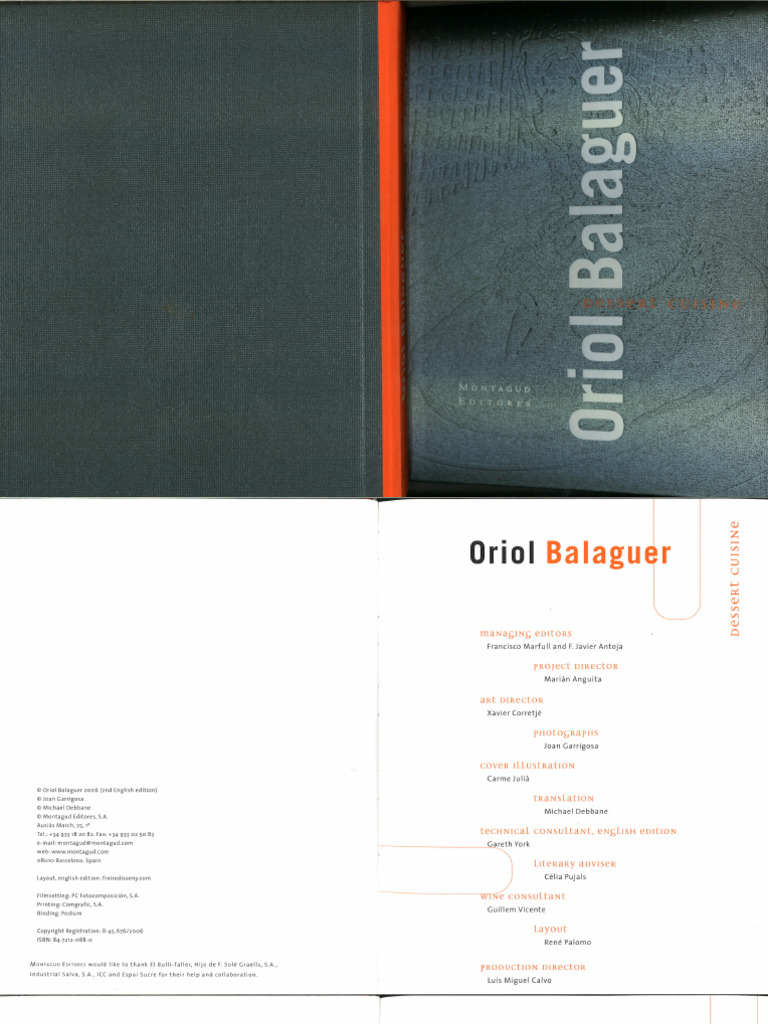 Oriol Balaguer Dessert Cuisine | PDF