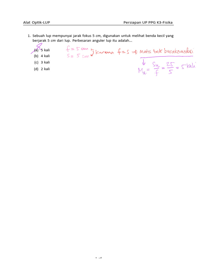 Alat Optik | PDF | Metode & Bahan Ajar