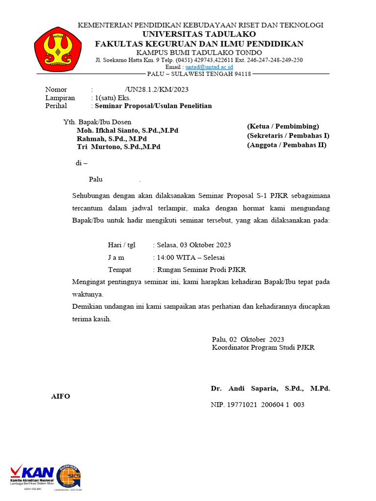 Undangan Sempro | PDF