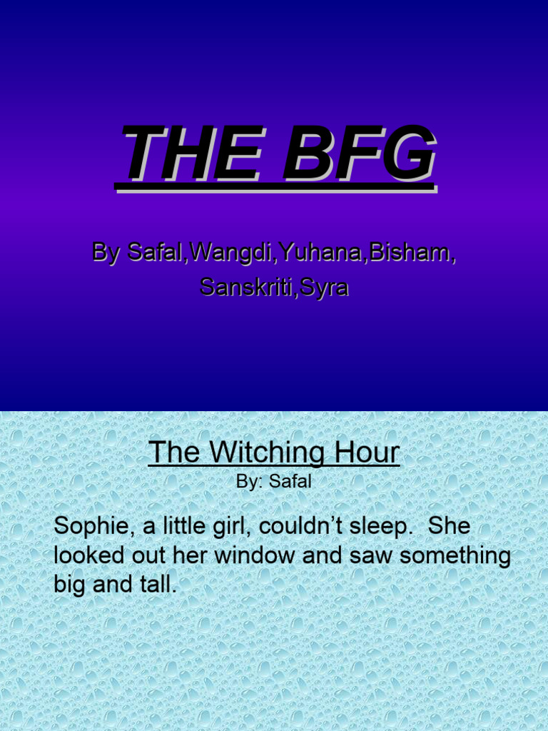 The BFG | PDF