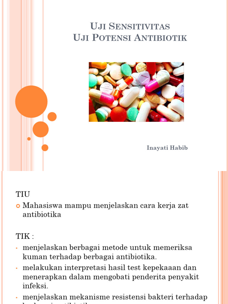 Uji Sensitivitas Dan Potensi Antibiotik New | PDF