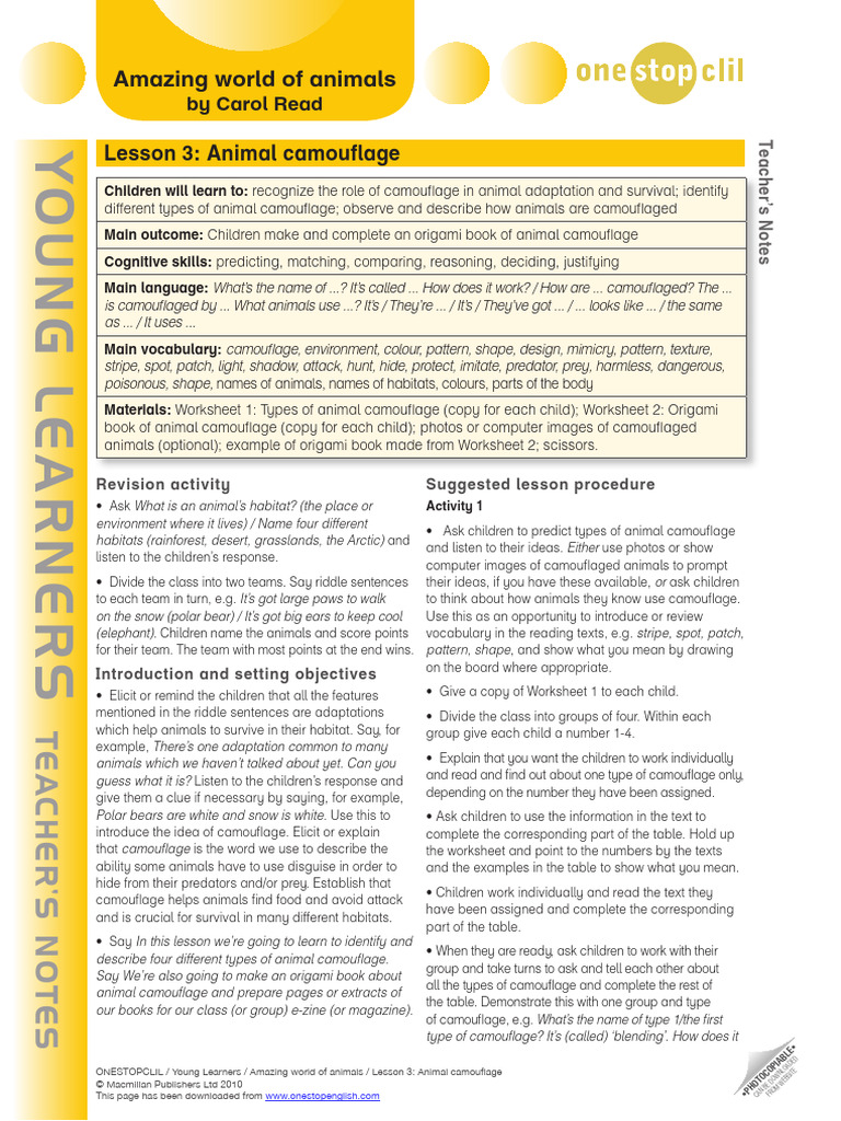 Camouflage | PDF | Camouflage | Predation