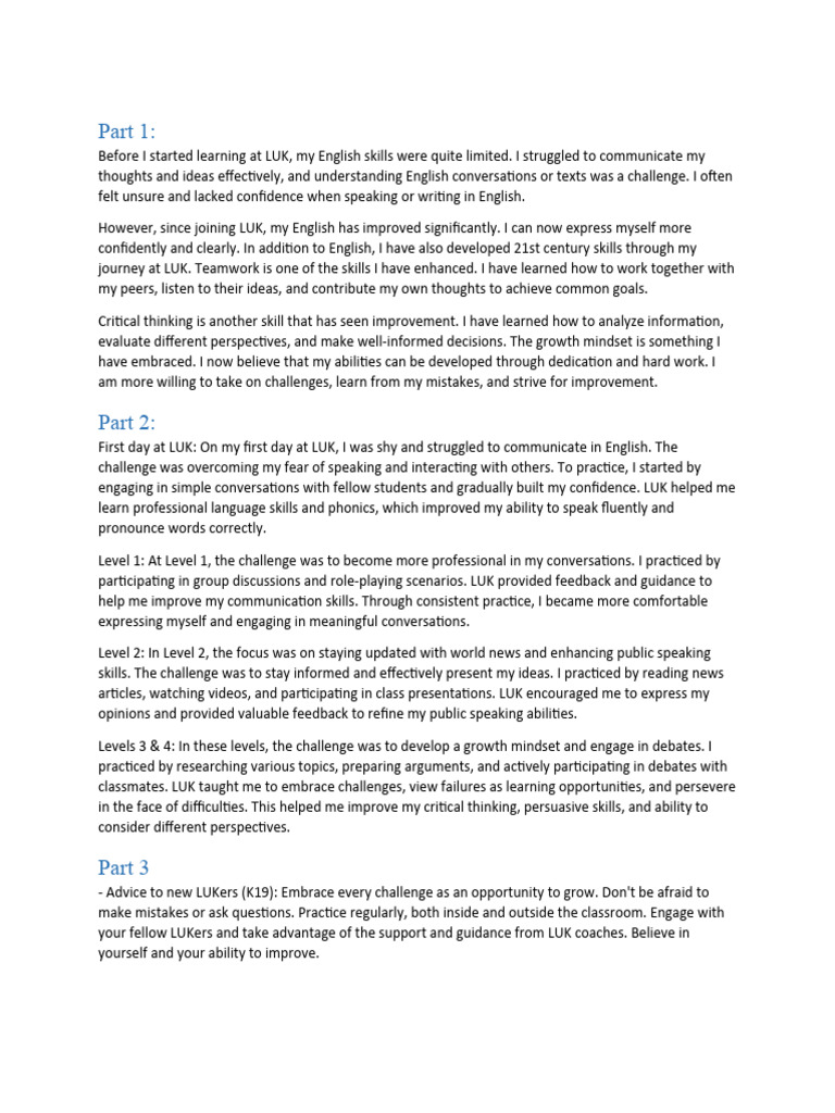 7C2 | PDF | Public Speaking | Mindset