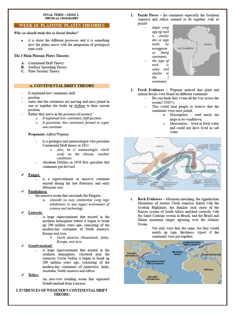 Geog 1 - Finals | PDF | Plate Tectonics | Stratigraphy