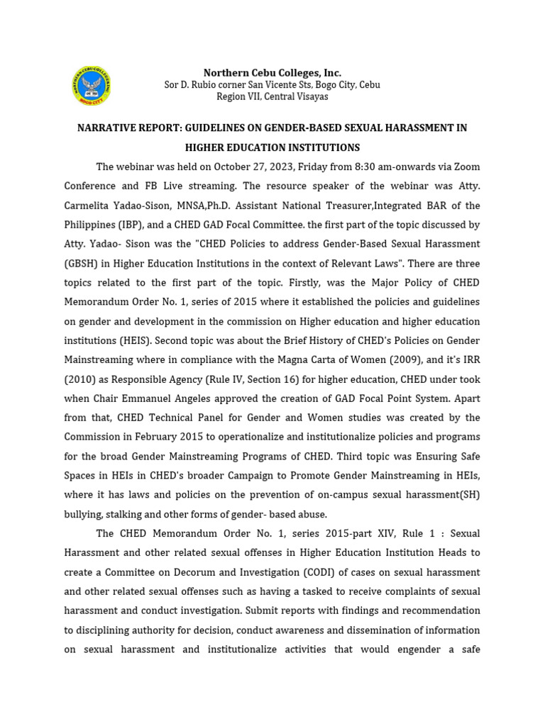 Gender Based Sexual Harassment Download Free Pdf Harassment Sexual Harassment