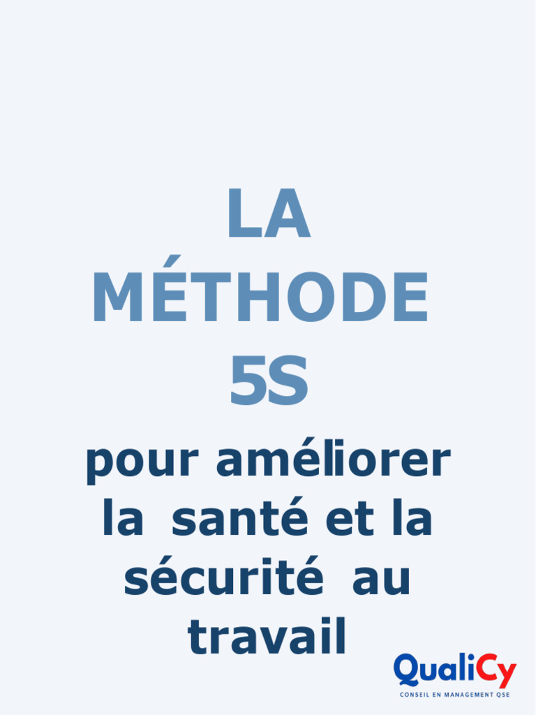 La Méthode 5S Pour Améliorer La SST | PDF | Sécurité