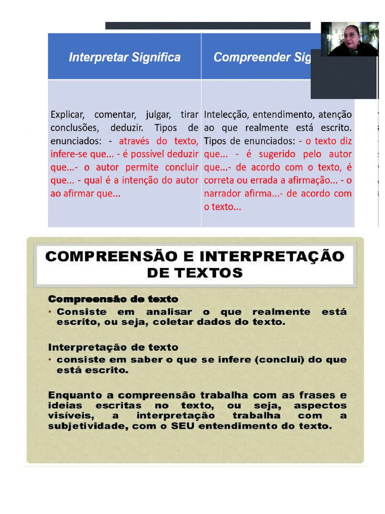 Diferença Entre Interpretar e Compreender | PDF