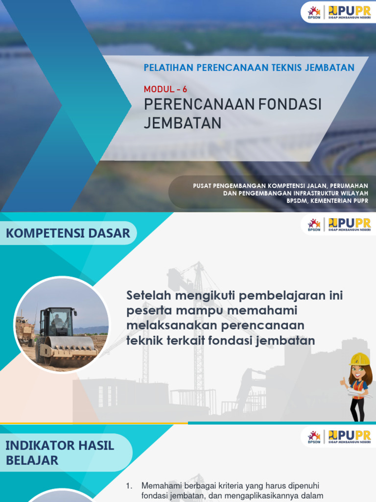 Materi 6 - Perancangan Fondasi Jembatan | PDF
