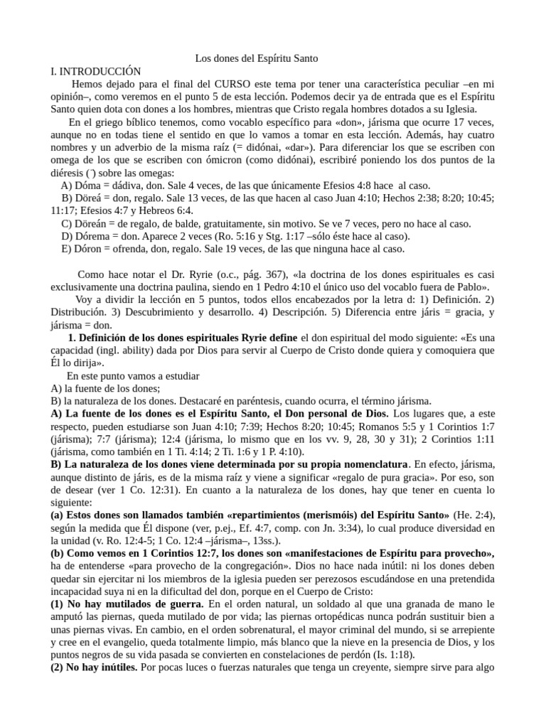 Los Dones Del Santo | PDF | Jesús | Pablo el apóstol